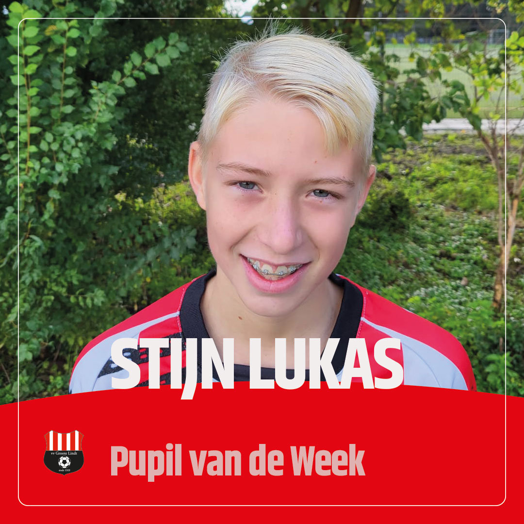 Pupil van de Week zaterdag 29 oktober | VV Groote Lindt